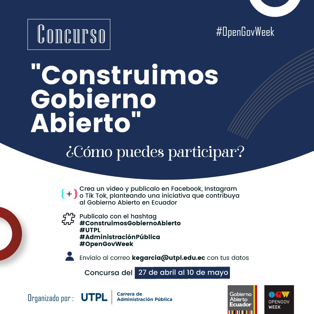 CONCURSO CONSTRUIMOS GOBIERNO ABIERTO | UTPL